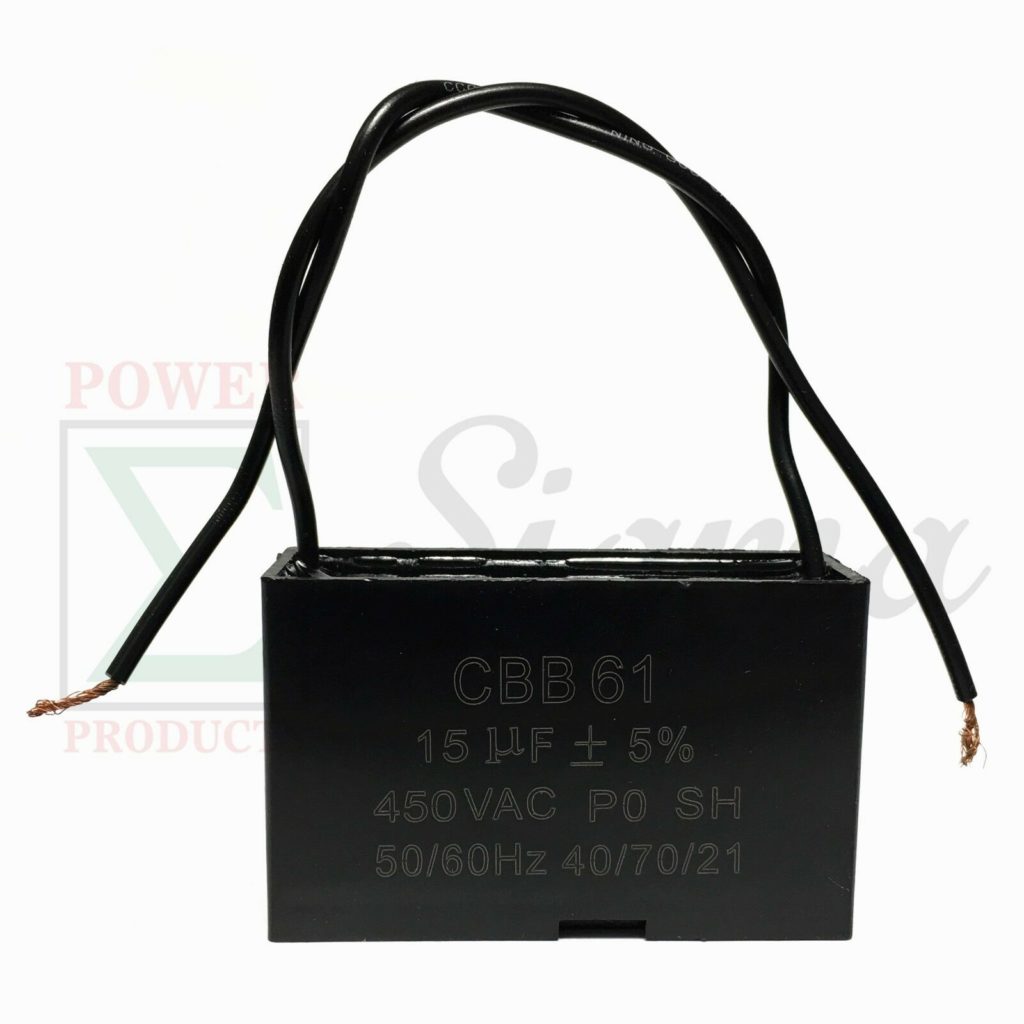 Capacitor 15uf 450VAC PO SH CBB61 50/60Hz 40/70/21 Motor Ceiling Fan 2 ...