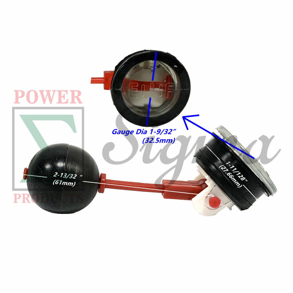 2PCS Fuel Level Meter Gauge for 2-Cycle Gas Generator for Upgraded Fuel ...