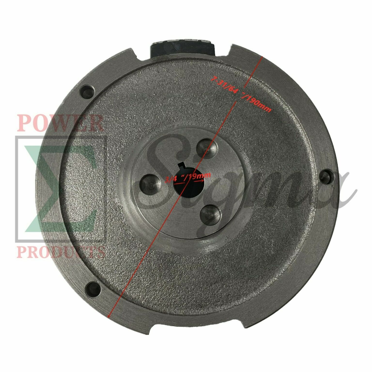 Key Shaft Flywheel & Charging Coil For Head Light on Predator 301cc 8HP ...