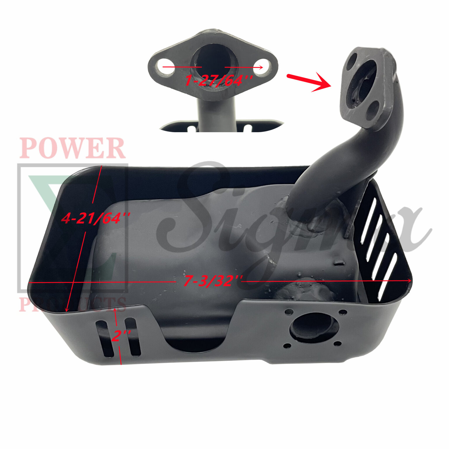 Engine Muffler For Predator For Pacific Hydrostar 1″ IN. Water Pump For ...