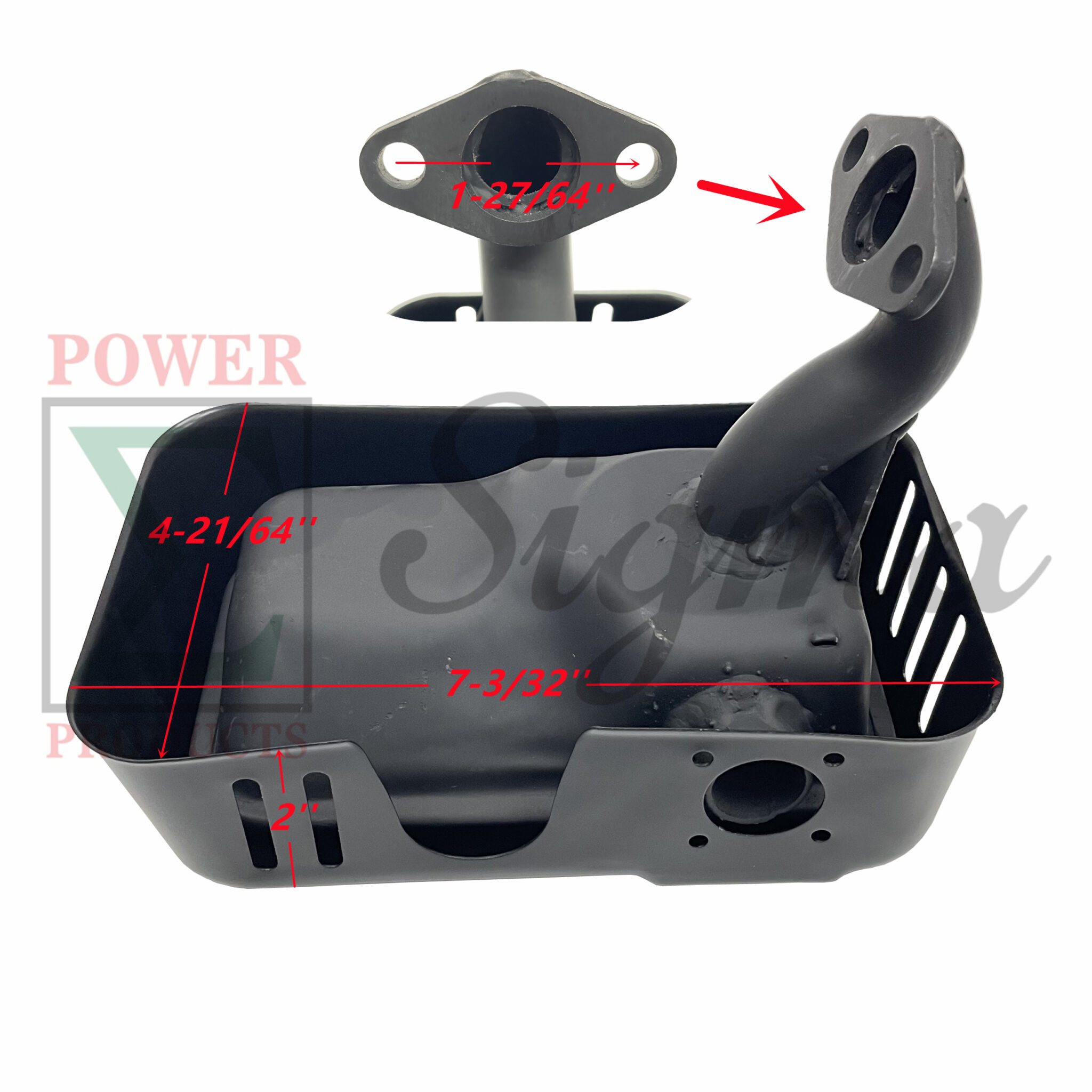 Engine Muffler For Predator For Pacific Hydrostar 1″ IN. Water Pump For ...