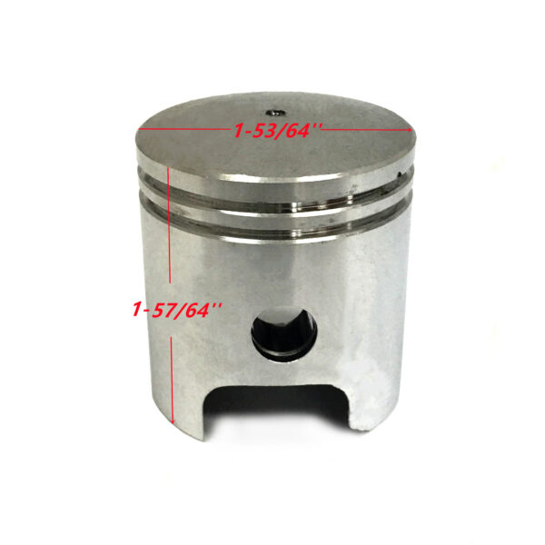 Piston Kit With Rings Pin Clip For 2HP 2-Stroke 2-Cycle 72cc 47mm Gas ...