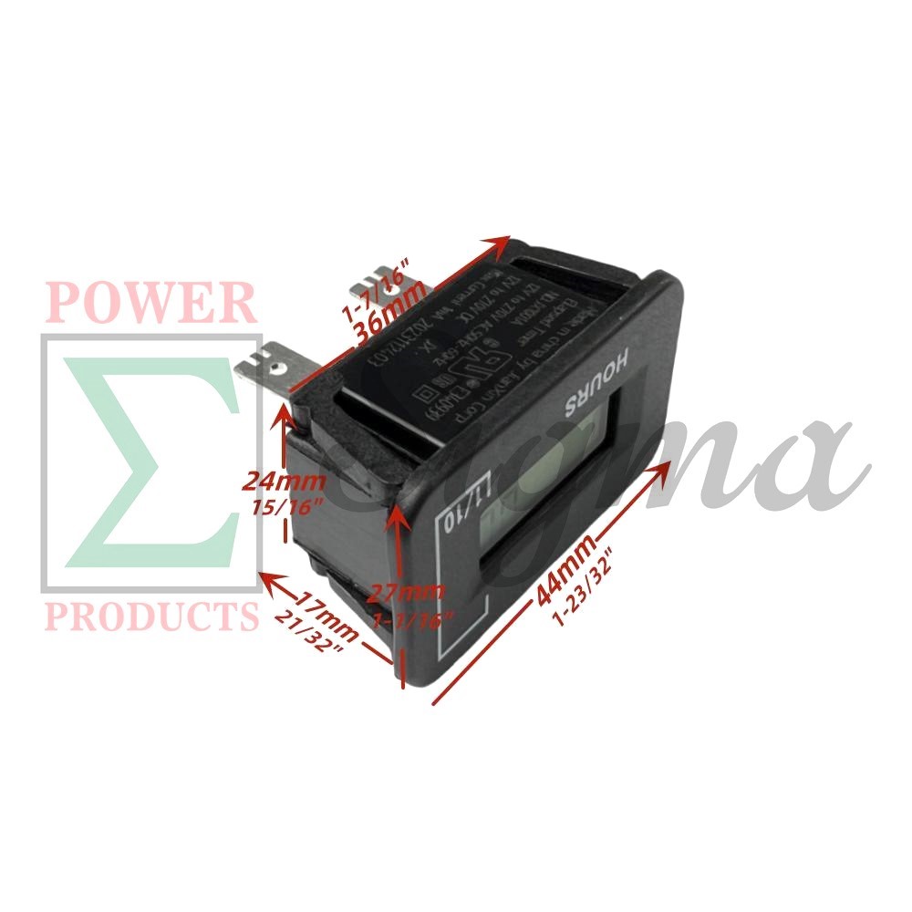 Hour Meter AC/DC Replaces Generator Generac 0G8321 For LP5500 GP3600 ...