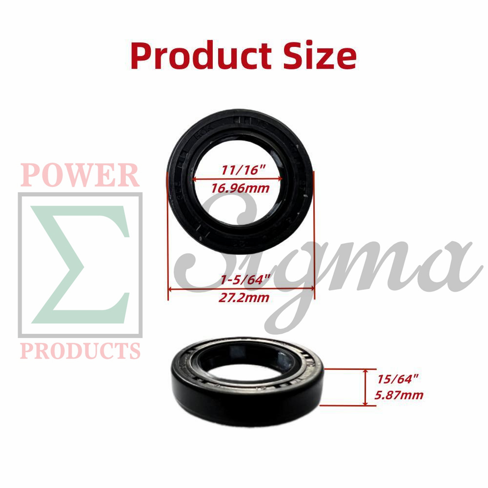 2PCS Oil Seals- Replacement for PREDATOR Inverter Generator Surge 1400 ...
